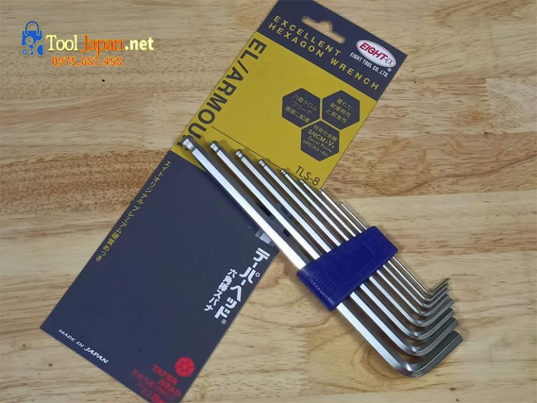 Bộ lục giác đầu bi TLS-8 EIGHT Nhật Bản - TOOL JAPAN