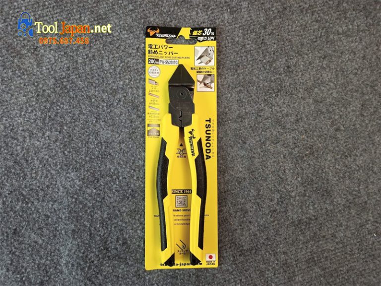 Kìm cắt tác động mạnh 8 inch TSUNODA PW-SN200TG - TOOL JAPAN