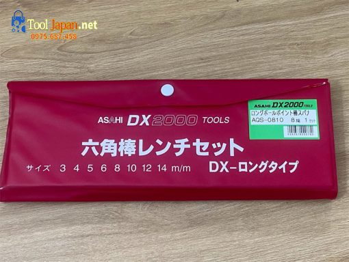 Bộ lục giác bi 8 chi tiết AQS0810 Asahi Nhật Bản - TOOL JAPAN