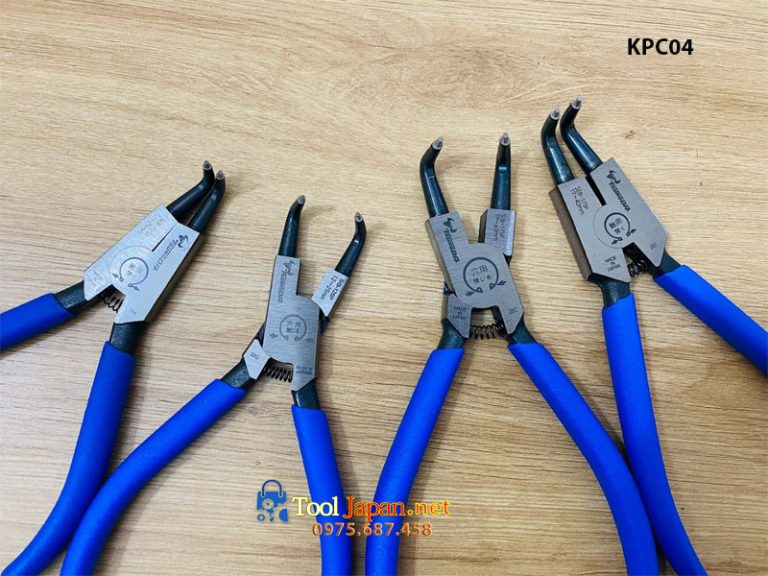 Bộ 4 cây kìm phe mũi cong Tsunoda King TTC KPC04 - TOOL JAPAN