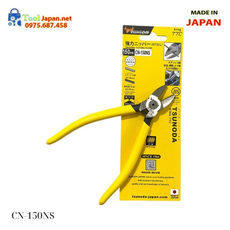 Kìm cắt cạnh 6 inch Tsunoda CN-150NS - TOOL JAPAN