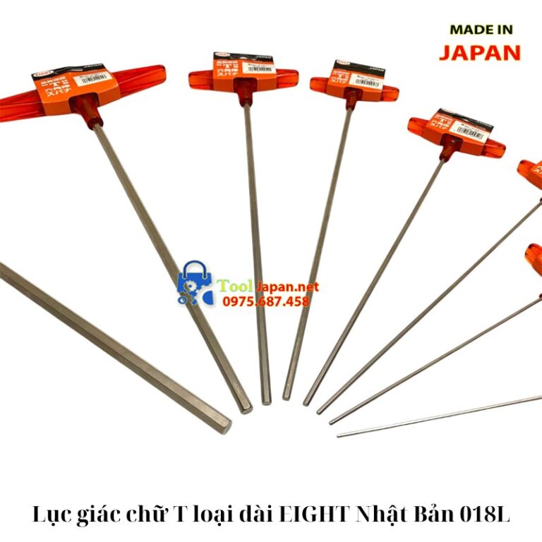 Lục giác chữ T loại dài EIGHT 018L-6H - TOOL JAPAN